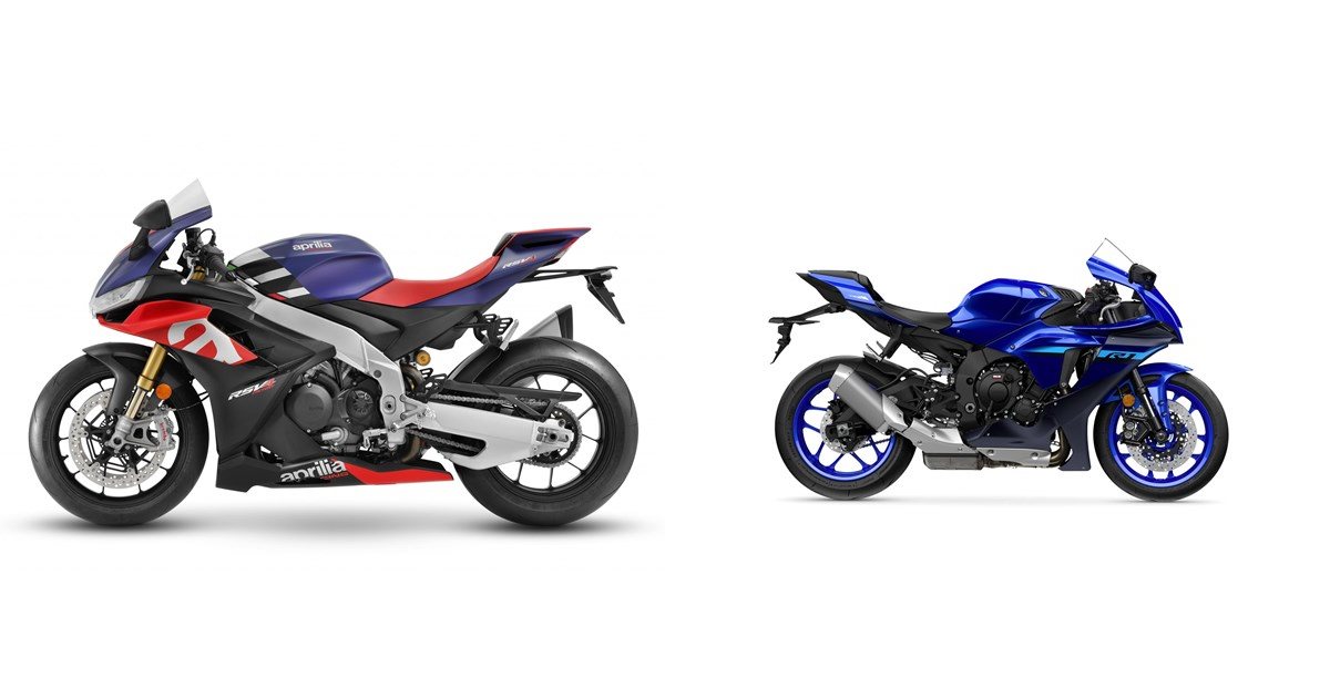 Motorrad Vergleich Aprilia RSV4 1100 Factory 2021 vs. Yamaha R1 2024