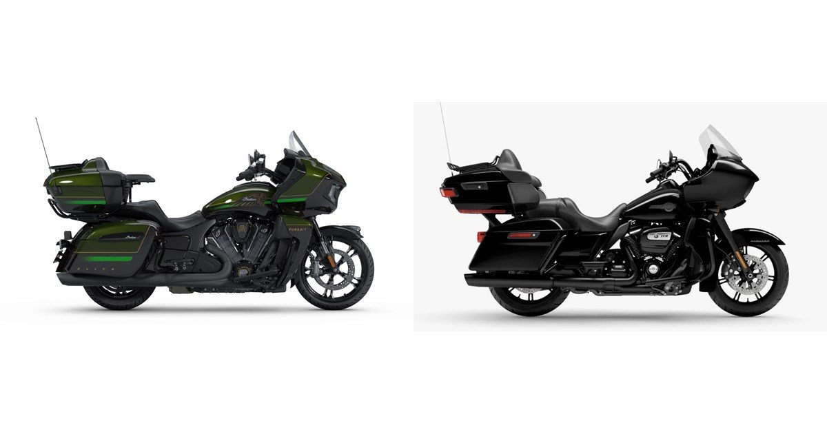 Motorrad Vergleich Indian Pursuit Elite 2025 vs. Harley-Davidson ...