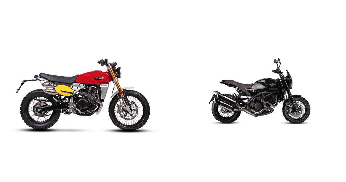 Comparaison des motos Fantic Caballero Scrambler 500 2020 VS. Moto ...