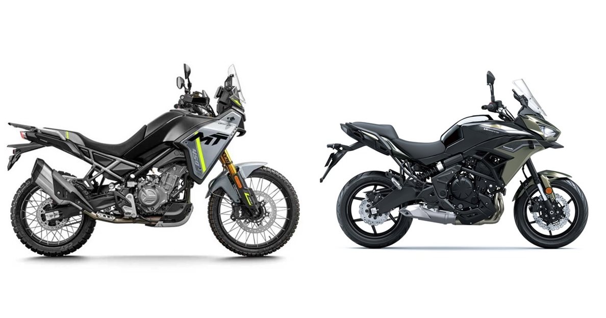 Motorrad Vergleich CFMOTO 450MT 2024 vs. Kawasaki Versys 650 2023