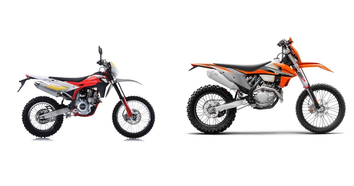 Motorrad Vergleich SWM RS 500 R 2018 vs. KTM 500 EXC-F 2021