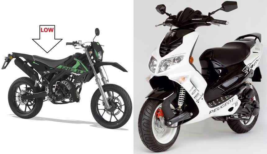 Motorrad Vergleich Rieju MRT 50 2023 vs. Peugeot Speedfight 2 50 RCup ...