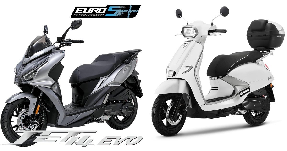 Motorrad Vergleich Sym Jet 14 EVO 2025 vs. Sym Fugue 125i AC ABS 2026