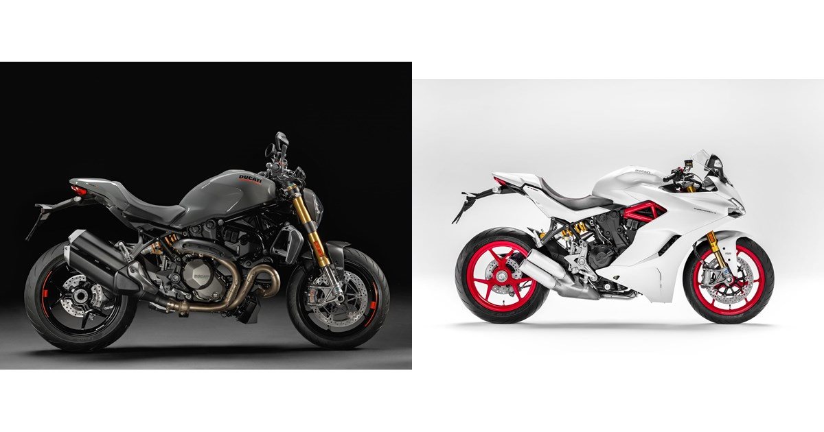 Ducati Monster 1200 S 2019 vs Ducati SuperSport S 2018