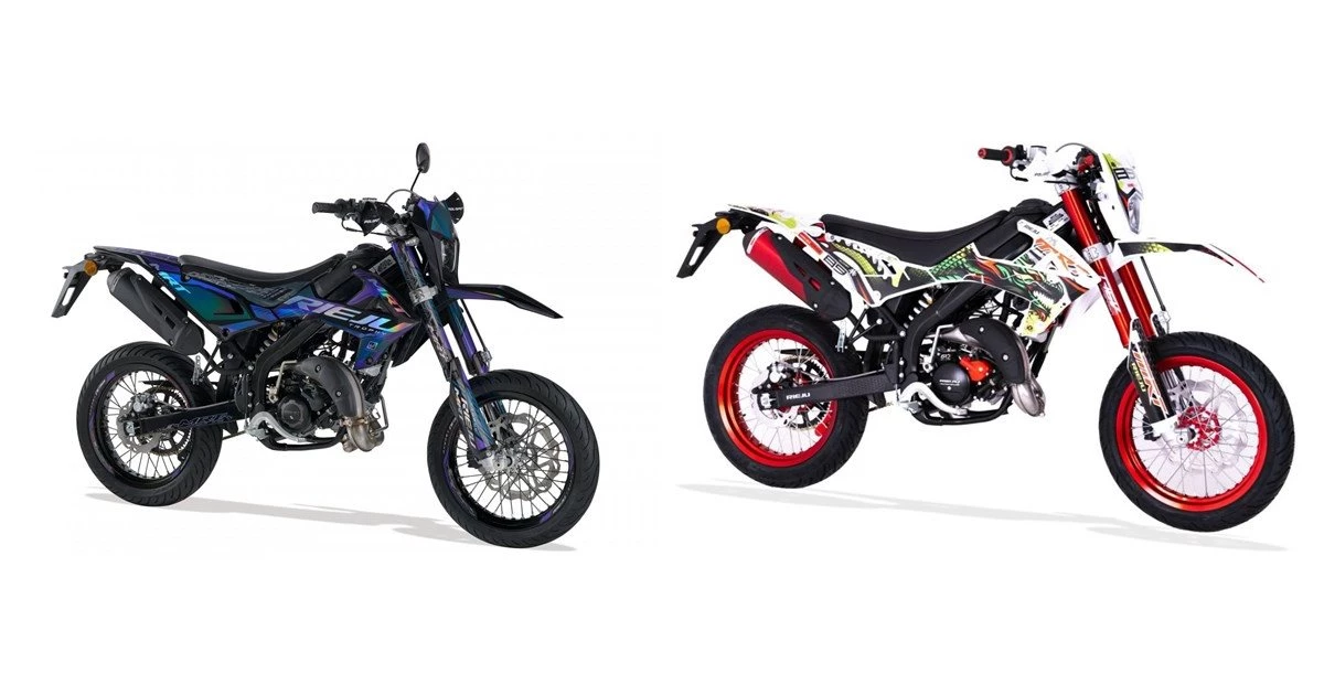 Comparaison des motos Rieju MRT 50 SM Trophy Mirage 2026 VS. Rieju MRT ...
