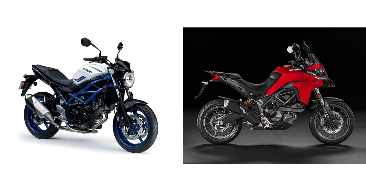 Suzuki SV 650 2019 vs Ducati Multistrada 950 2019