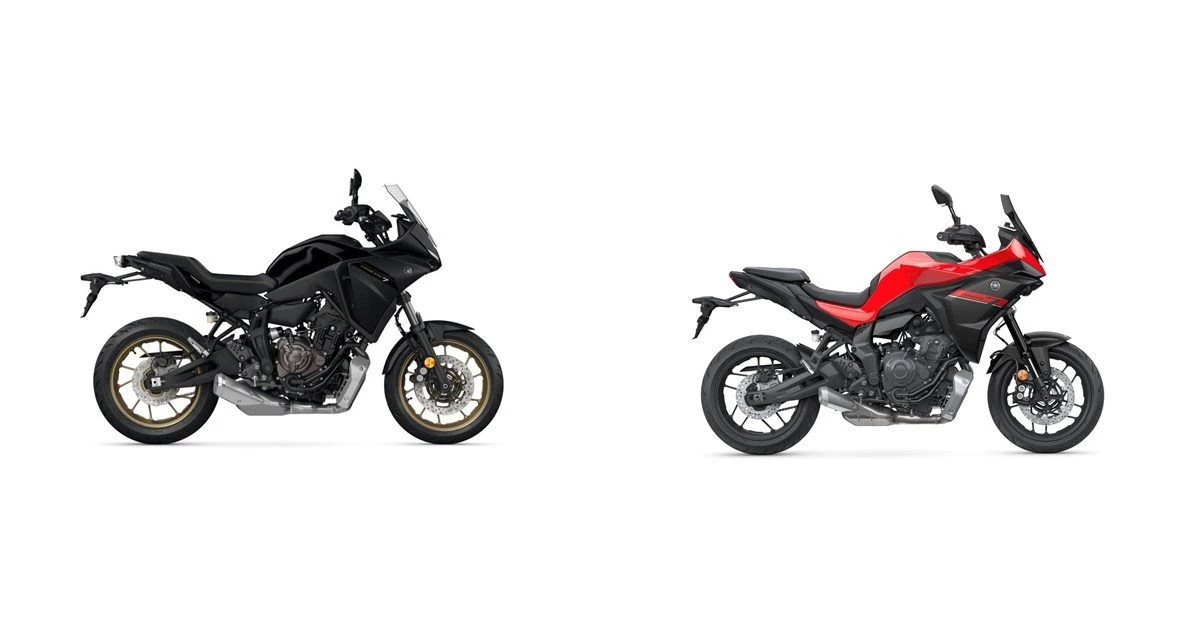 Comparaison des motos Yamaha Tracer 7 2024 VS. Yamaha Tracer 7 2026