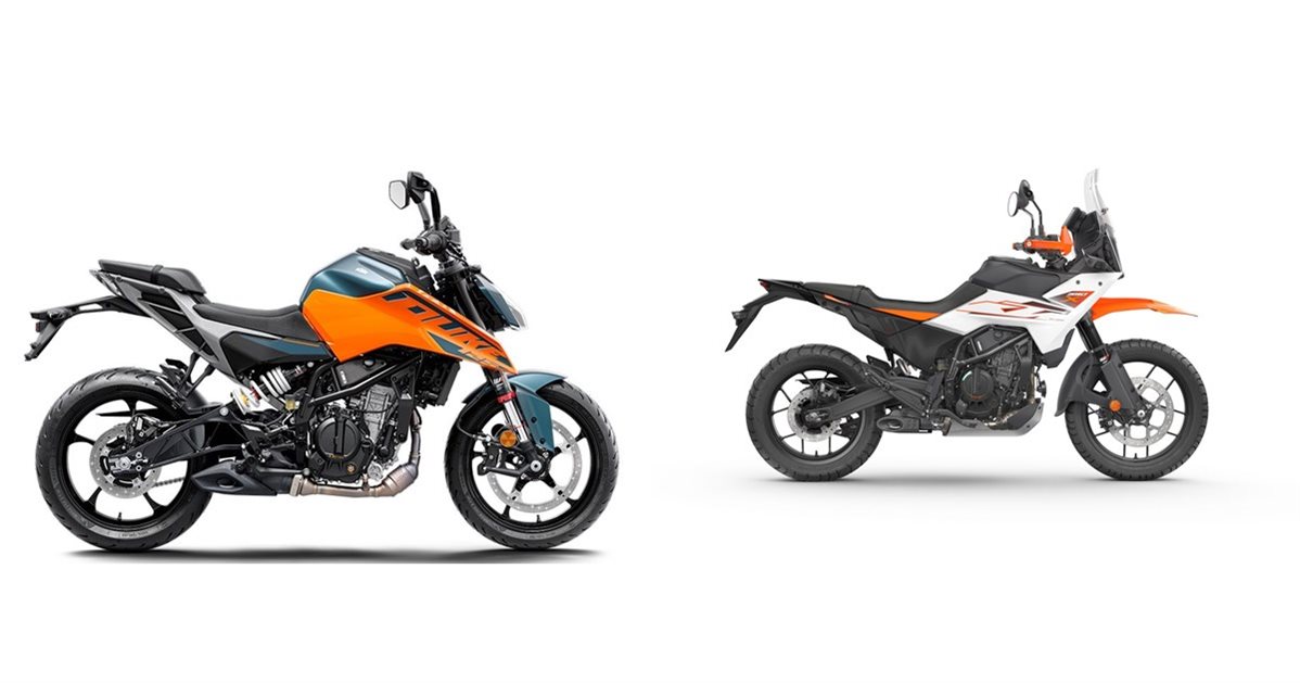KTM 125 Duke 2025 vs KTM 390 Adventure X 2025
