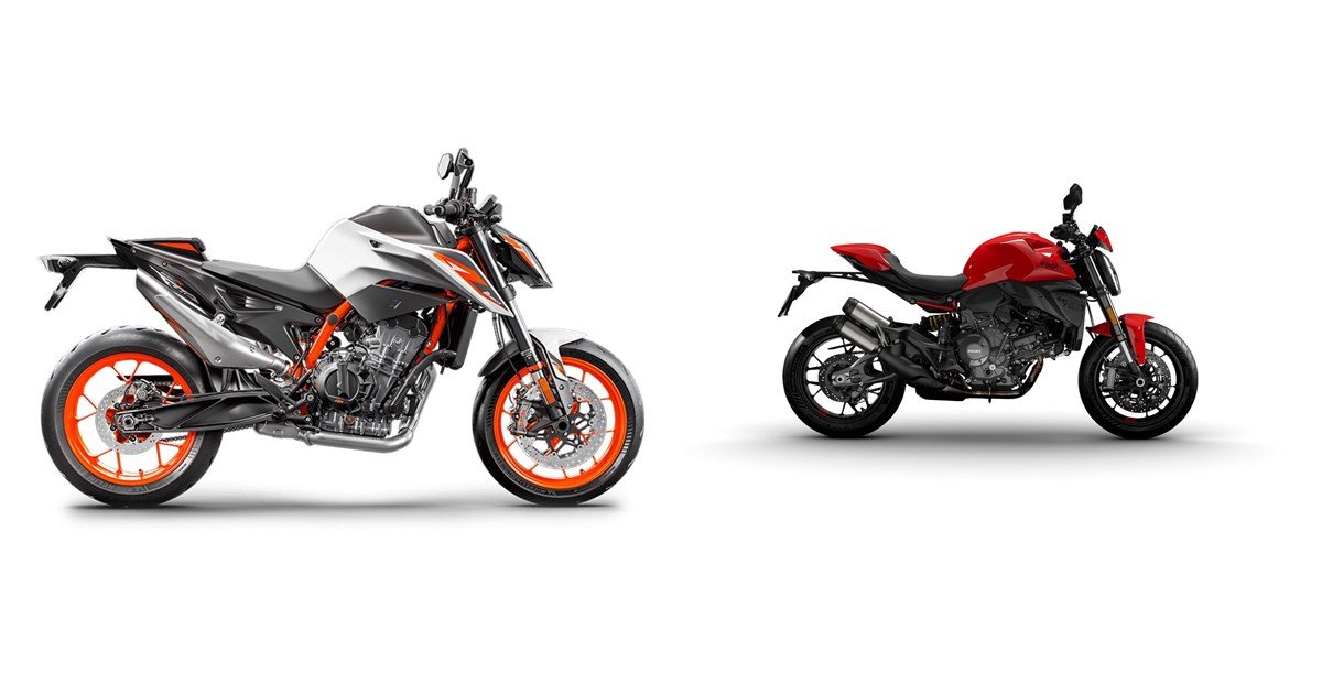 KTM 890 Duke R 2021 vs Ducati Monster + 2026