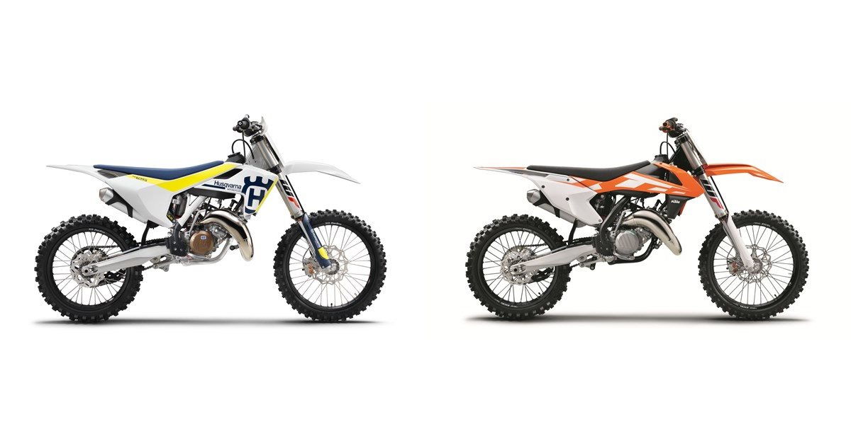 Motorrad Vergleich Husqvarna TC 125 2017 vs. KTM 150 SX 2016