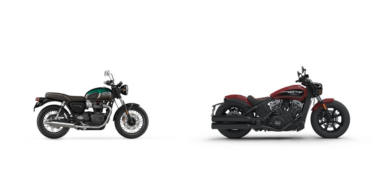 Triumph Bonneville T100 2024 vs Indian Scout Bobber 1131 2019