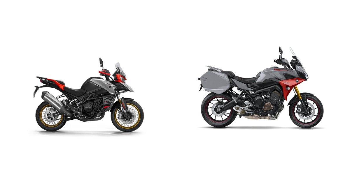 Comparaison des motos QJ Motor SRT 900 SX 2025 VS. Yamaha Tracer 900 GT ...