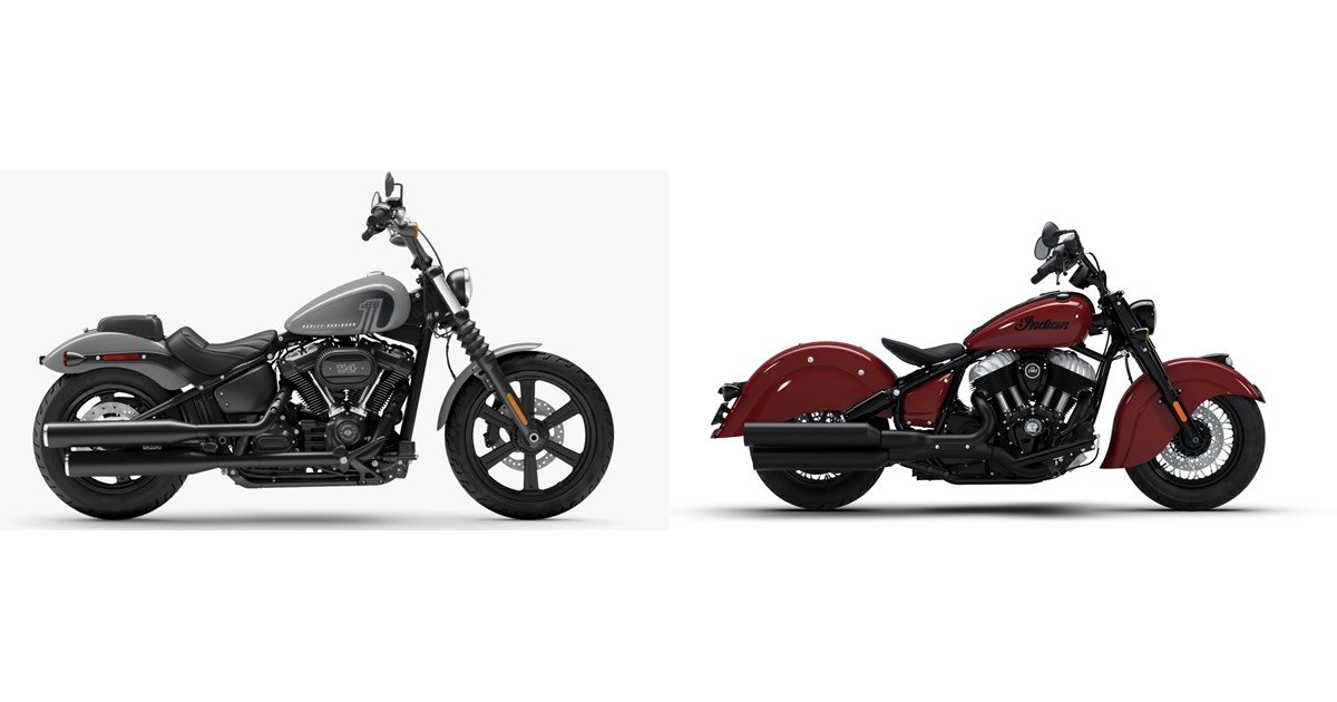 Harley-Davidson Softail Street Bob 114 FXBBS 2024 vs Indian Chief ...