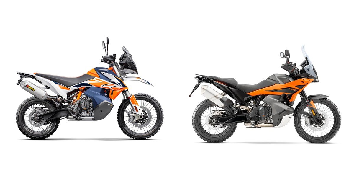 Motorrad Vergleich KTM 790 Adventure R Rally 2020 vs. KTM 790 Adventure ...