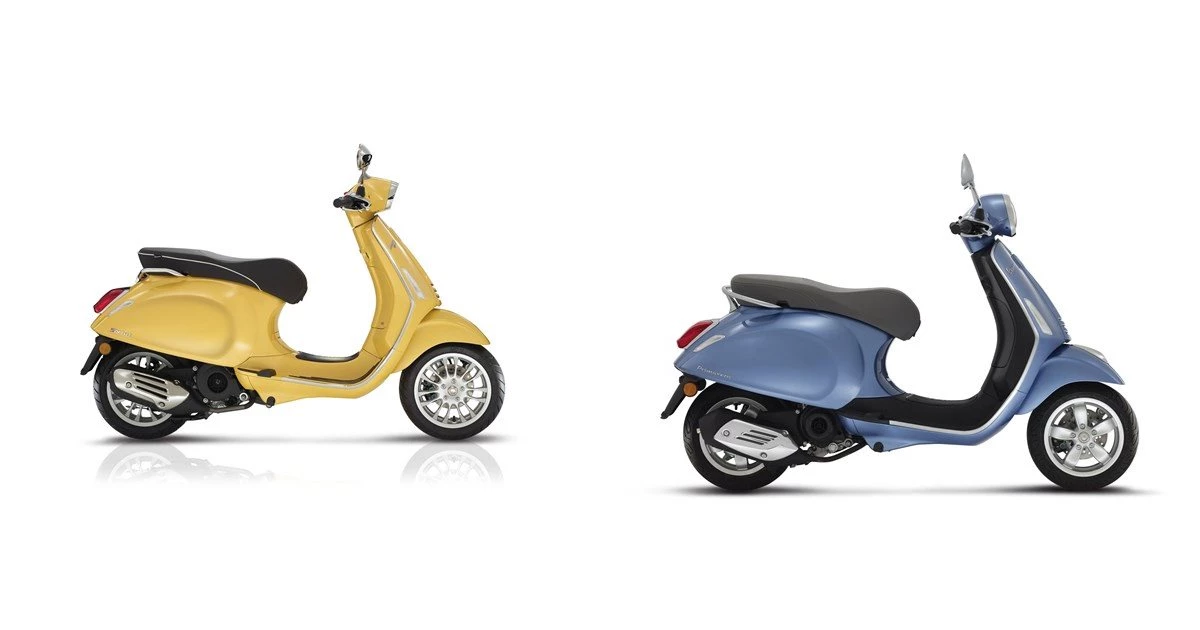 Motorrad Vergleich Vespa Sprint 50 2T 2017 vs. Vespa Primavera 50 2T SC ...