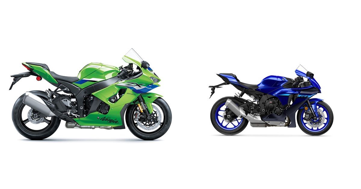 Motorrad Vergleich Kawasaki Ninja ZX-10R 2026 vs. Yamaha R1 2024