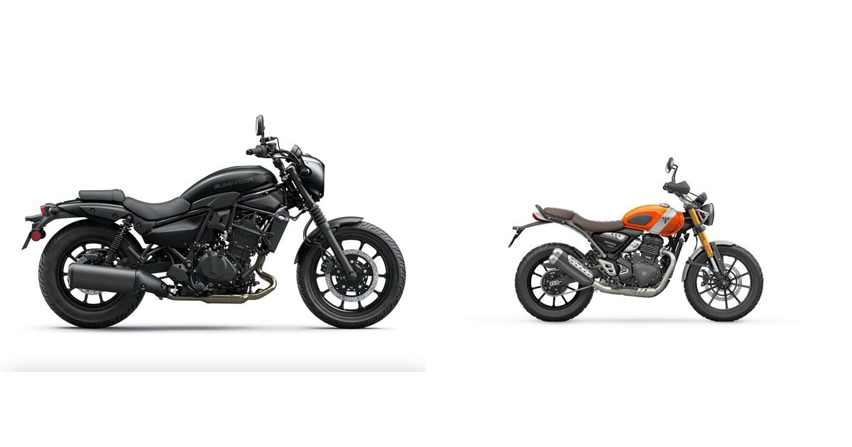 Kawasaki Eliminator 500 SE 2025 vs Triumph Scrambler 400 X 2025
