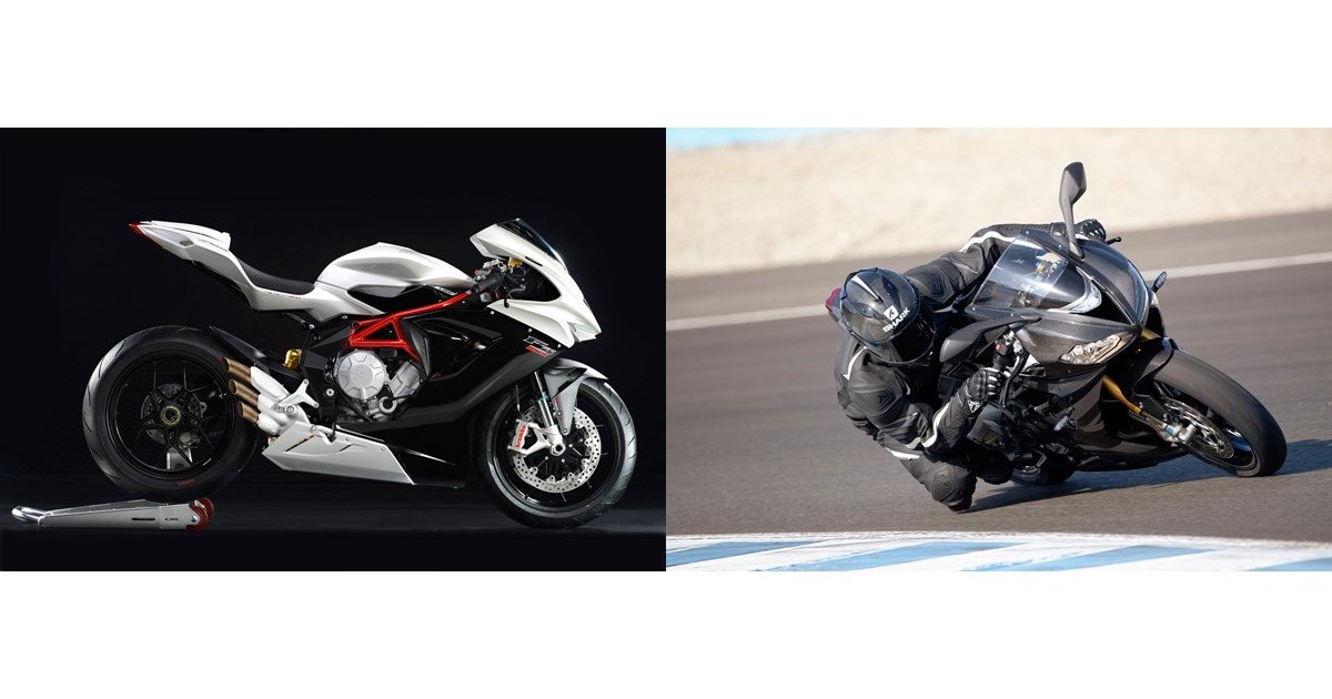 Motorrad Vergleich MV Agusta F3 800 2014 vs. Triumph Daytona 765 Moto2 2020