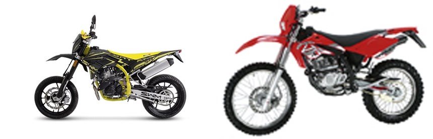 SWM SM 125 R 2026 vs Beta RR 125 4T 2006