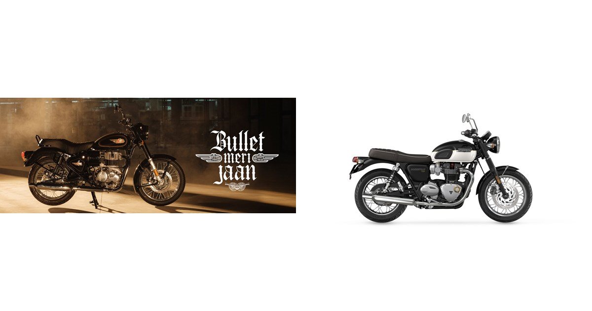 Royal Enfield Bullet 350 2025 vs Triumph Bonneville T120 2025