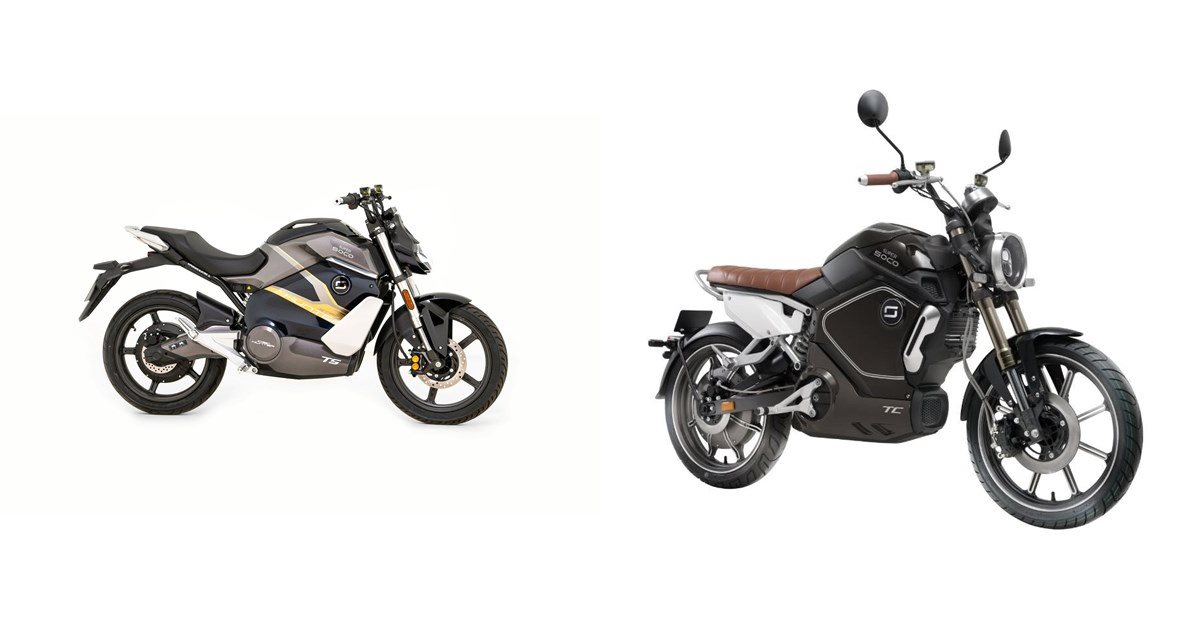 Motorrad Vergleich Super Soco TS Streethunter 45 km/h 2025 vs. Super ...