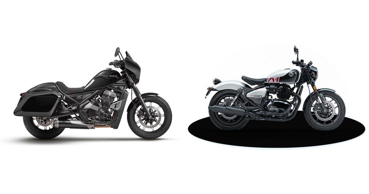 Moto Morini Calibro Bagger 2024 vs Royal Enfield Shotgun 650 2024