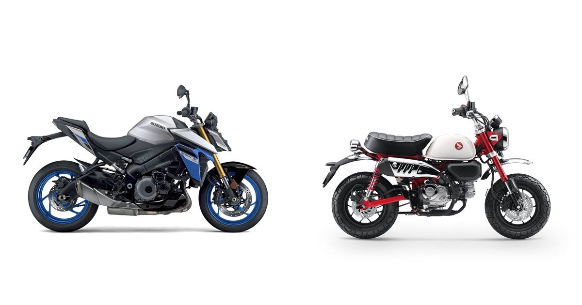 Suzuki GSX-S1000 2025 vs Honda Monkey 125 2025