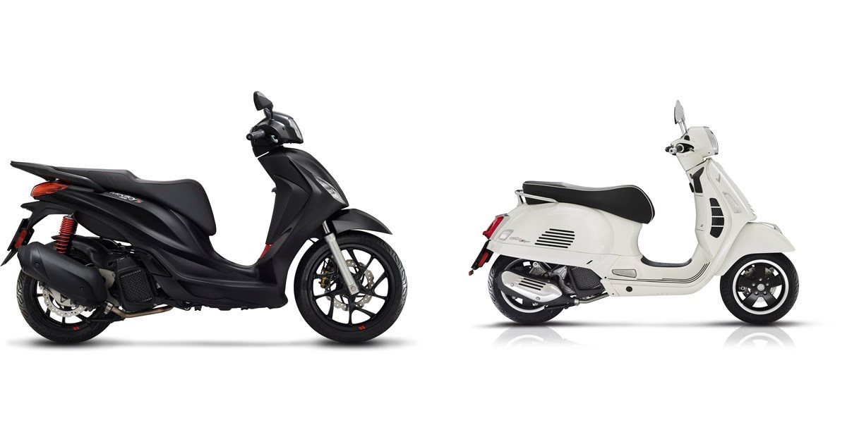 Motorrad Vergleich Piaggio Medley 125 S 2021 vs. Vespa GTS 125 ie Super 2020
