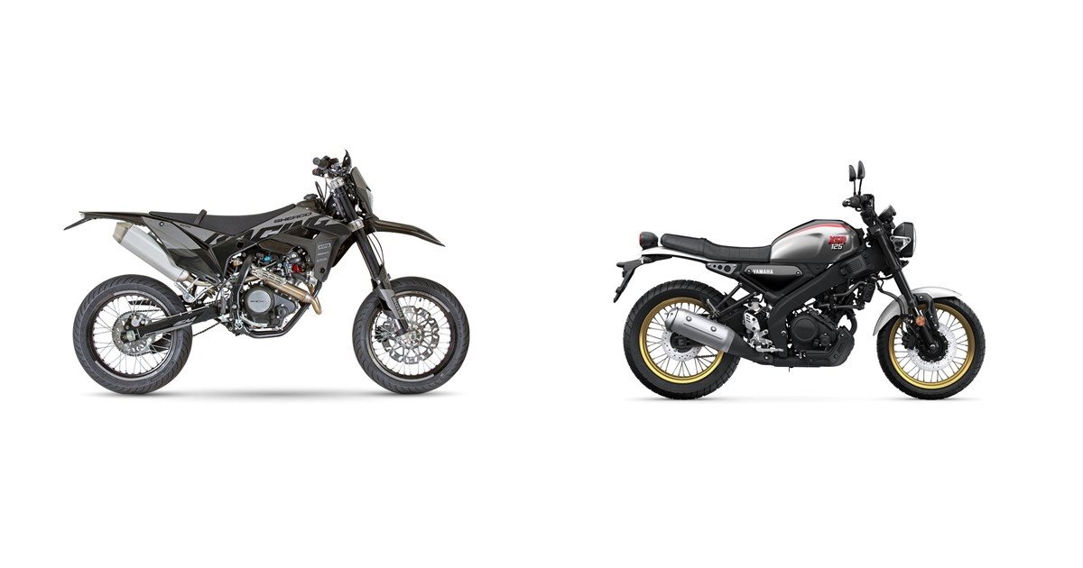 Motorrad Vergleich Sherco 125 4-Takt SM Black Moon RS 2024 vs. Yamaha ...