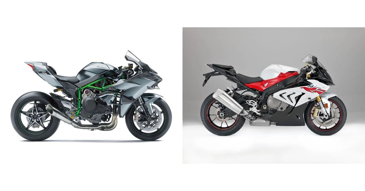 Motorrad Vergleich Kawasaki Ninja H2R 2026 vs. BMW S 1000 RR 2017