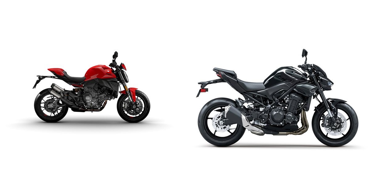 Ducati Monster + 2026 vs Kawasaki Z900 2026
