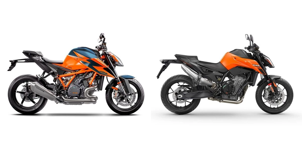 Motorrad Vergleich KTM 1290 Super Duke R 2020 vs. KTM 790 Duke 2026
