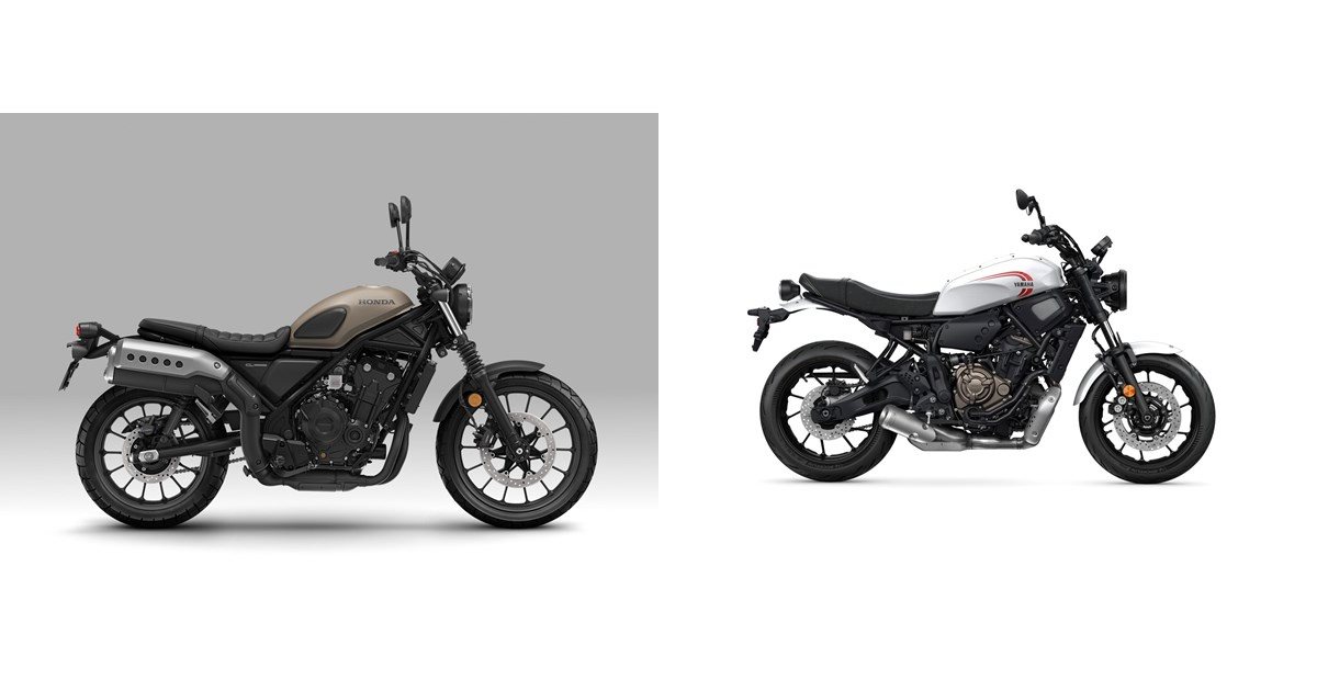 Motorrad Vergleich Honda CL500 2026 vs. Yamaha XSR700 2026