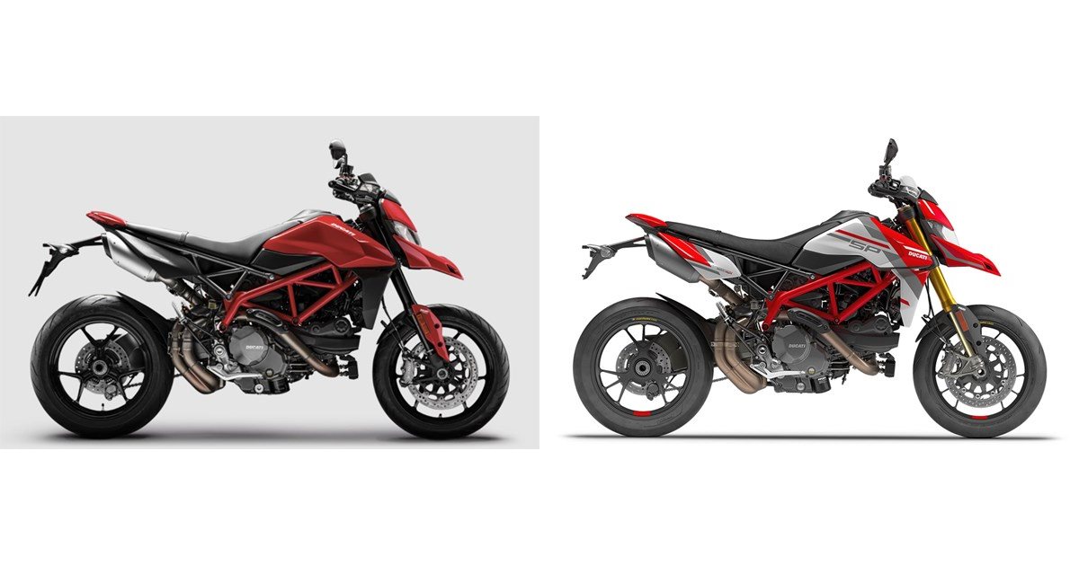 Comparaison des motos Ducati Hypermotard 950 2024 VS. Ducati ...