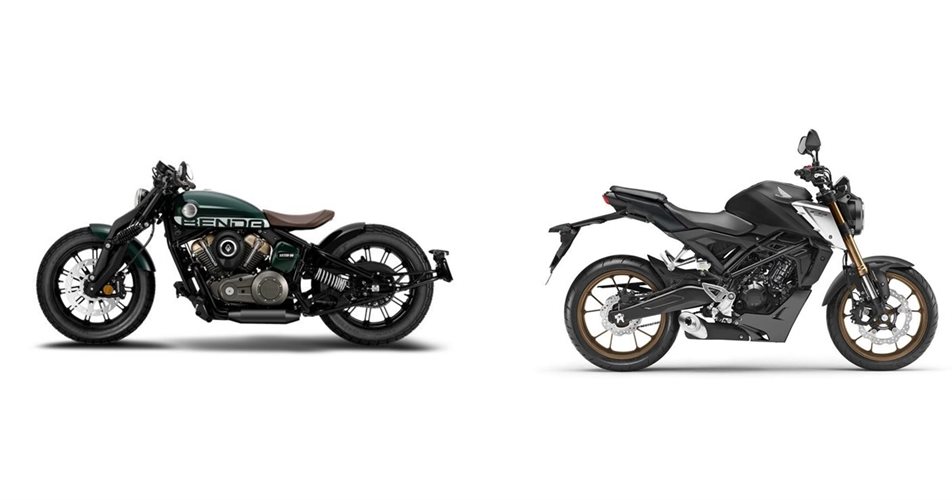 Motorrad Vergleich Benda Napoleonbob 125 2026 vs. Honda CB125R 2024