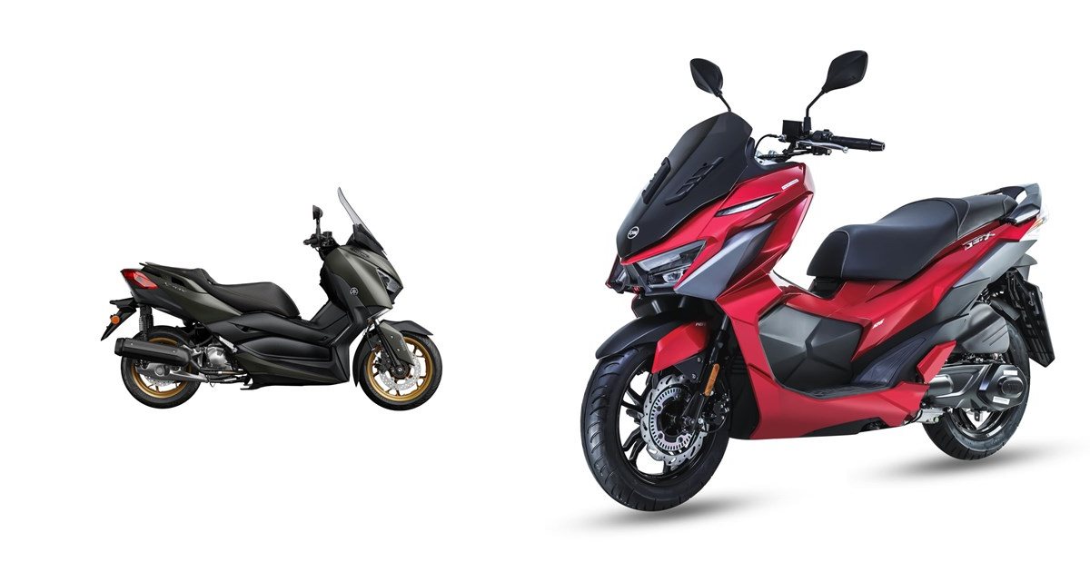 Yamaha XMAX 125 Tech MAX 2021 vs Sym Jet X 125 2021