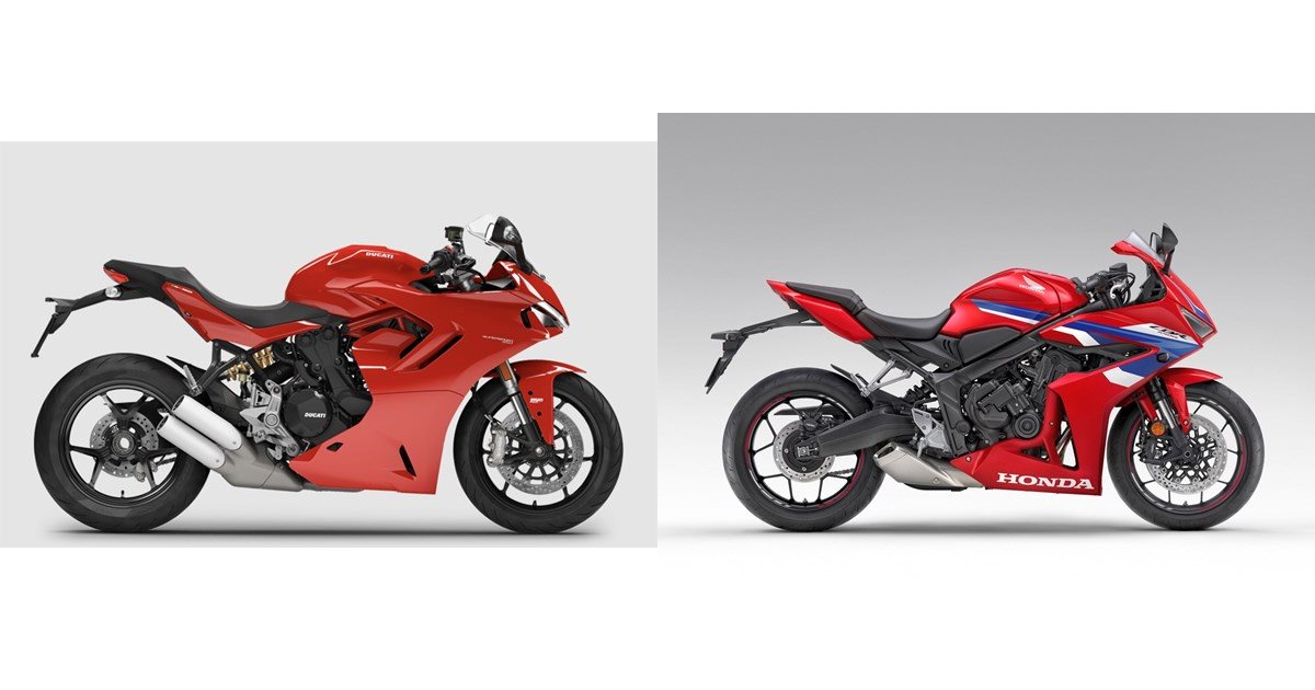 Confronto tra moto Ducati SuperSport 950 2024 VS. Honda CBR650R E ...