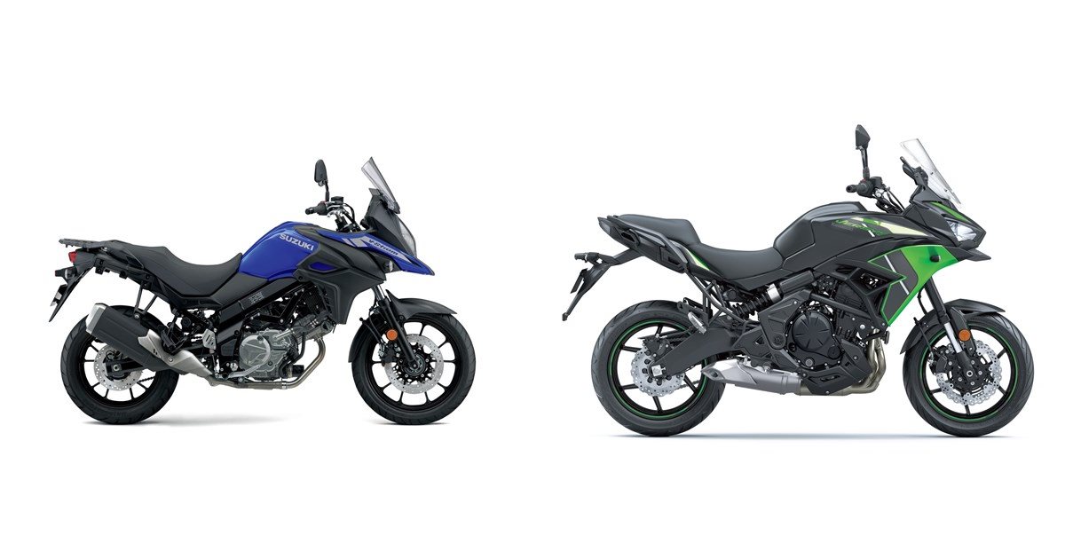 Comparaison des motos Suzuki V-Strom 650 2026 VS. Kawasaki Versys 650 2024