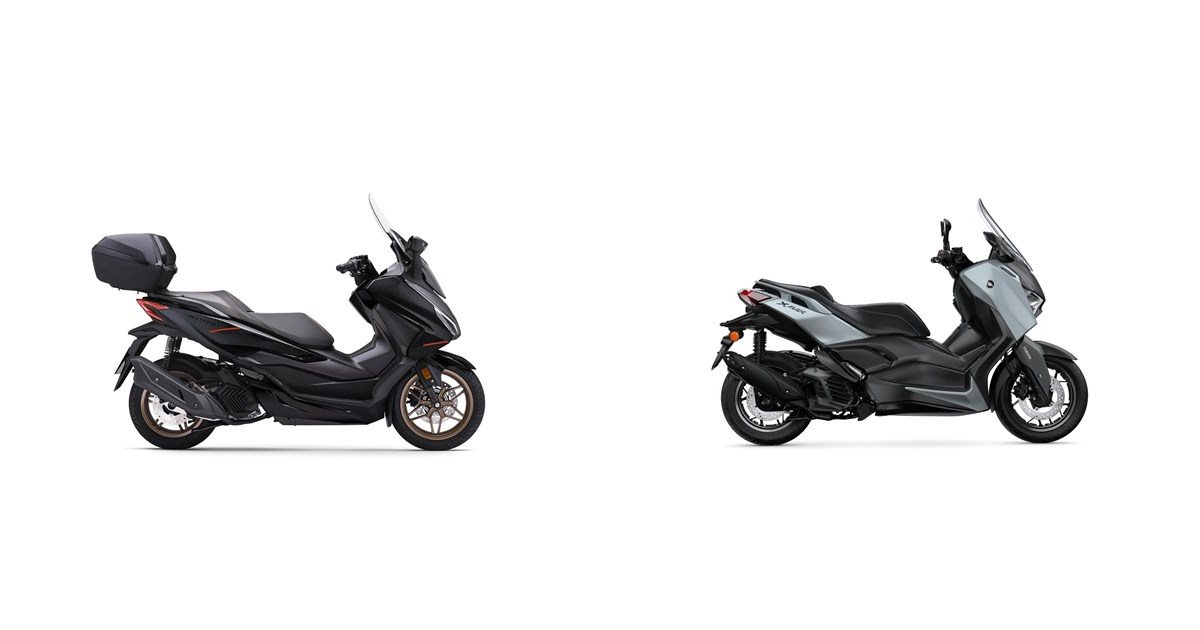 Motorrad Vergleich Honda Forza 125 Special Edition 2026 vs. Yamaha XMAX ...