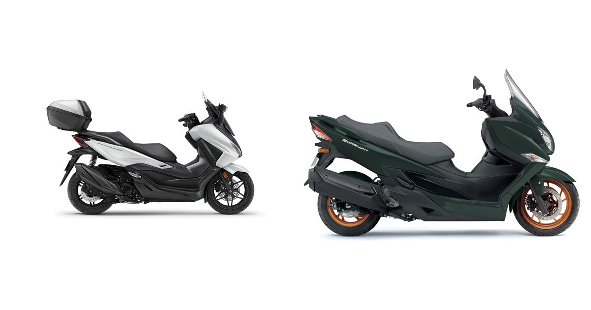 Honda Forza 350 2026 vs Suzuki Burgman 400 2026