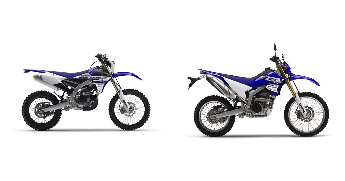 Motorrad Vergleich Yamaha WR250F 2017 vs. Yamaha WR 250R 2017