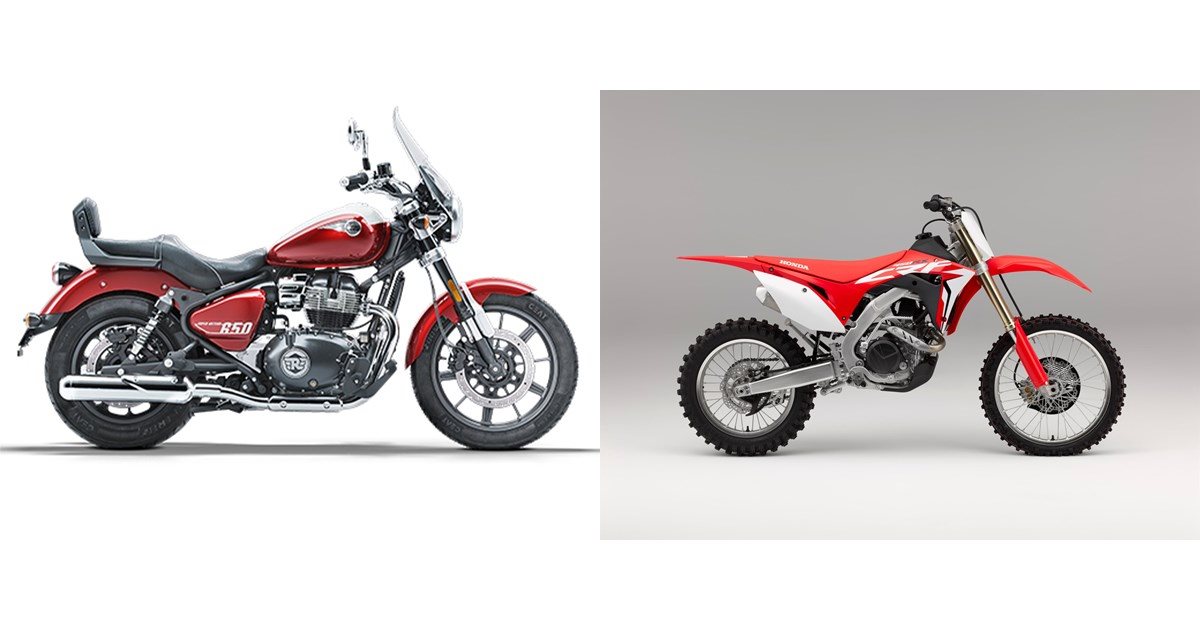 Motorrad Vergleich Royal Enfield Super Meteor 650 2026 vs. Honda CRF ...