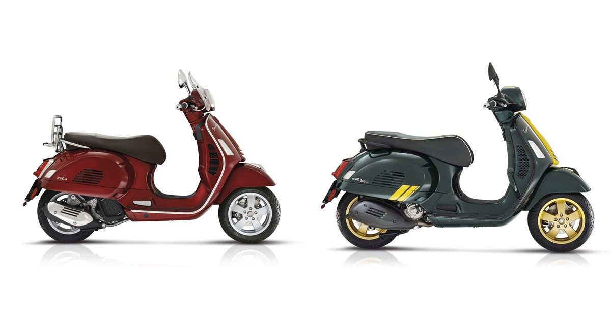 Motorrad Vergleich Vespa GTS 125 i.e. Touring 2020 vs. Vespa GTS 125 Super Racing Sixties 2021
