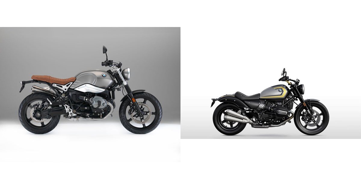 Motorrad Vergleich BMW R nineT Scrambler 2019 vs. BMW R 12 2024
