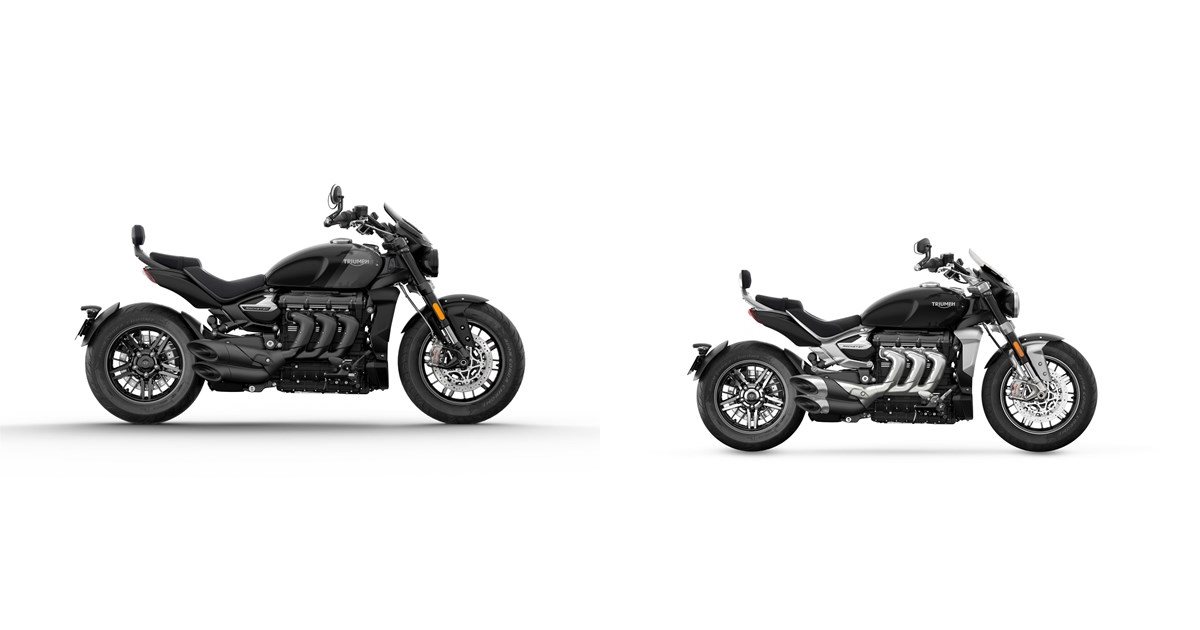 Triumph Rocket 3 GT Triple Black 2021 vs Triumph Rocket 3 GT 2024