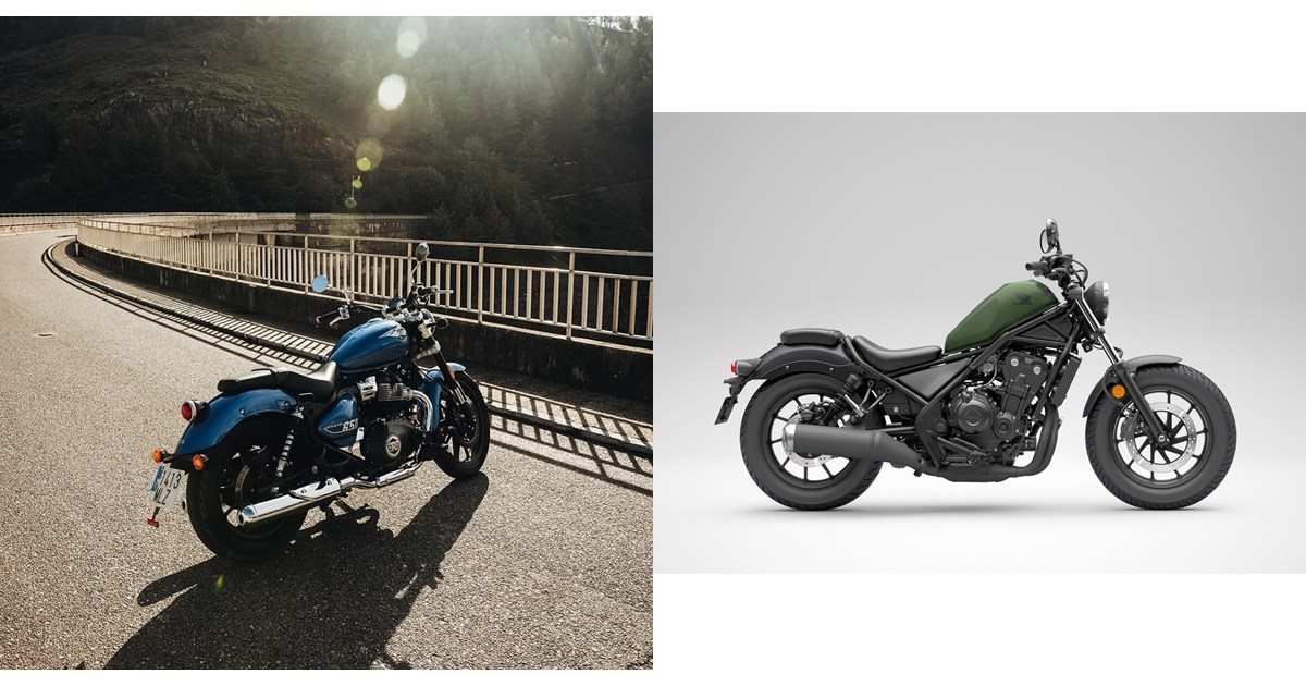 Motorrad Vergleich Royal Enfield Super Meteor 650 2025 vs. Honda CMX500 ...