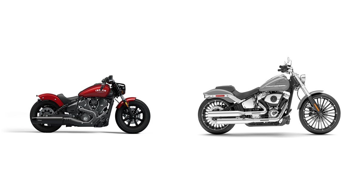 Motorrad Vergleich Indian Scout Bobber 2024 vs. Harley-Davidson Softail ...