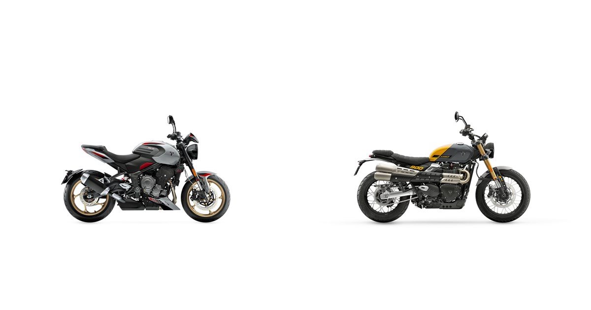Motorrad Vergleich Triumph Trident 800 2026 vs. Triumph Scrambler 900 2026