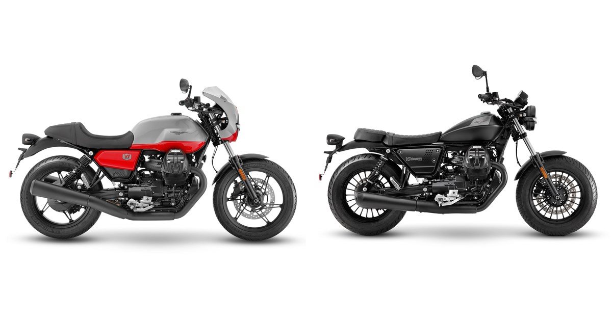 Motorrad Vergleich Moto Guzzi V7 Stone Corsa 2025 vs. Moto Guzzi V9 ...