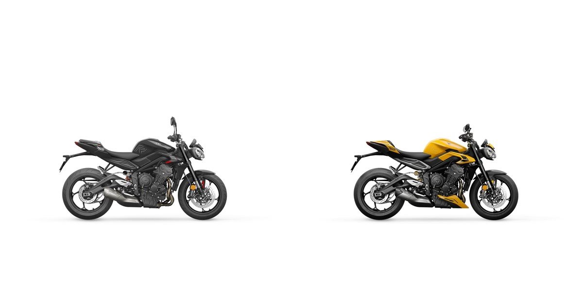Motorrad Vergleich Triumph Street Triple 765 R 2025 vs. Triumph Street ...